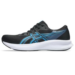asics Herren Laufschuh "PATRIOT 14", Gr. 43,5schwarz, aegean blau, Synthetik, Schuhe, atmungsaktives Mesh-Obermaterial, Energiegeladene Mittelsohle