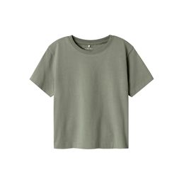 name it Jungen T-Shirt "NMMVOBBO SS NREG TOP NOOS"shadow, Gr. 86, unifarben, Jersey, Obermaterial: 100% Baumwolle, Shirts