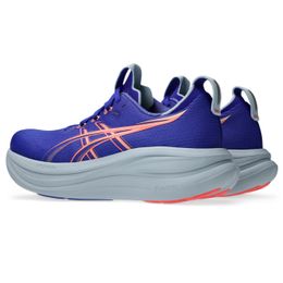 asics Damen Laufschuh "GEL-NIMBUS 28", Gr. 41,5cobalt burst, sun coral, Synthetik, Schuhe, f&uuml;r Erwachsene, mit leicht profiliertem Laufsohlenprofil