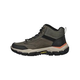 Skechers Herren Schn&uuml;rstiefelette "Skechers Stiefelette Leder", Gr. 44olive, Leder, Schuhe