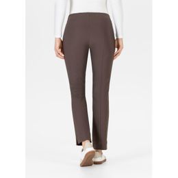 Stehmann Damen Schlupfhose "Ina", braun, Basic, Gr. 40, Web, Obermaterial: 76% Viskose, 21% Polyamid, 3% Elasthan, Hosen, innen w&auml;rmend angeraut