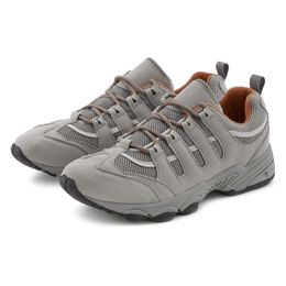 Herren Sneaker "Schn&uuml;rschuh, Freizeitschuh, Schn&uuml;rhalbschuh, Wanderschuh", AUTHENTIC LE JOGGER, Gr. 42, grau, Obermaterial: 100% Textilmaterial.