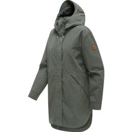 Ragwear Damen Kurzmantel "Lamyja B"schwarz olive, Gr. XXL, Obermaterial: 68% Baumwolle, 32% Nylon. Innenfutter: 100% Polyester, M&auml;ntel, Leichter