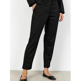 soyaconcept Damen Chinohose "Soya Concept Trouser SC-DANIELA 13", schwarz, Gr. 42, Obermaterial: 73% Polyester, 24% Viskose, 3% Elasthan, Hosen