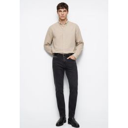 Mavi Herren Tapered-fit-Jeans "MILAN"iron grau Mavi schwarz, Gr. 33, 57% Bio-Baumwolle, 42% Baumwolle, 1% Elastan, Jeans, Slim Tapered Leg Pants