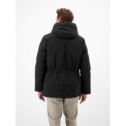 Lerros Herren Wintermantel "Herren Wintermantel mit Kapuze", schwarz, Gr. XXL, 100% Polyester, M&auml;ntel