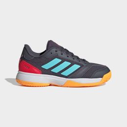 M&auml;dchen Hallenschuh "LIGRA 8 INDOOR KIDS", adidas Performance, Gr. 38, grau, Synthetik, Textil, Schuhe