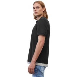 Marc O'Polo MARC O'POLO Herren Poloshirt, schwarz, Gr. XXL, Piqu&eacute;, Obermaterial: 100% Baumwolle, Shirts