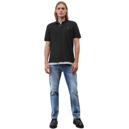 Marc O'Polo MARC O'POLO Herren Poloshirt, schwarz, Gr. S, Piqu&eacute;, Obermaterial: 100% Baumwolle, Shirts