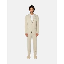 Anzug Thomas Goodwin "5687", Herren, Gr. 26, Untersetztgr&ouml;&szlig;en, beige, 45% Polyester, 23% Baumwolle, 19% Viskose, 10% Leinen, 3% Elasthan, unifarben, Anz&uuml;ge, aus hochwertiger Materialmischung