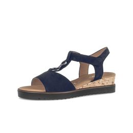 Gabor Damen Riemchensandale "Riemchensandale", Gr. 44blau, Schuhe