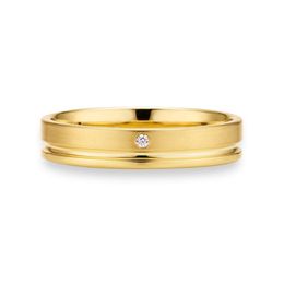 Phoenix PH&Ouml;NIX Damen Trauring "Schmuck Partnerring Ehering Verlobungsring Freundschaftsring", 54, 0,01 SI = kleine Einschl&uuml;sse mit Brillant, Silber 925