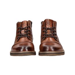 Bugatti Herren Schn&uuml;rstiefelette "Bugatti Stiefelette Leder", Gr. 40cognac, Leder, Schuhe