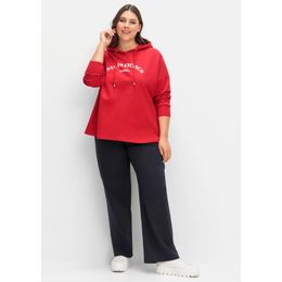 sheego Damen 5-Pocket-Hosetiefblau, Gr. 50, unifarben, 98% Baumwolle, 2% Elasthan, Hosen
