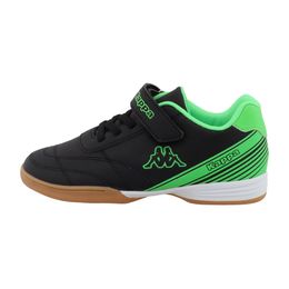 Kappa M&auml;dchen Hallenschuh "Sonia", Gr. 32, schwarz, Synthetik, Schuhe, Indoor Sportschuhe, nicht abf&auml;rbende Sohle