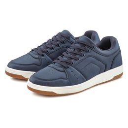 Herren Sneaker "Schn&uuml;rhalbschuh, Freizeitschuh, Schn&uuml;rschuh, Turnschuh", AUTHENTIC LE JOGGER, Gr. 43, blau, Obermaterial: 100% Lederimitat.
