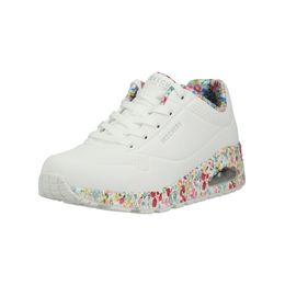 Sneaker Skechers "Skechers Sneaker Lederimitat", Herren, Gr. 36,5, wei&szlig;, braun, Lederimitat, Schuhe Sneaker