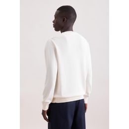 Seidensticker Herren Strickpullover "Schwarze Rose"sanftes wei&szlig;, Gr. M, unifarben, 60% Baumwolle, 40% Leinen, Pullover, 1/1 Rundhals Uni
