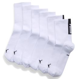 Puma Damen Socken "Puma Kurze Socken (3er-Pack) Erwachsene", Gr. 42wei&szlig;, schwarz, 64% Baumwolle, 22% Polyester, 11% Polyamid, 3% Elasthan, 1%