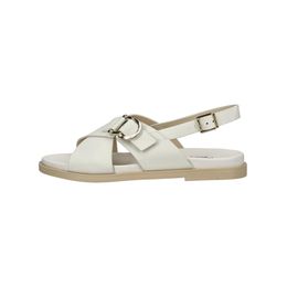 Nero Giardini Damen Riemchensandale "Nero Giardini Sandalen Leder", Gr. 40wei&szlig;, Leder, Schuhe
