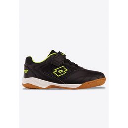 Lotto M&auml;dchen Hallenschuh, Gr. 25, schwarz, Synthetik, Textil, Schuhe, Indoor Sportschuhe