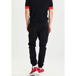 INDICODE Herren Cargohose "Lakeland", schwarz, Gr. M, unifarben, Web, Obermaterial: 98% Baumwolle, 2% Elasthan, Hosen, mit Kordelzug