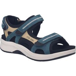Josef Seibel Damen Sandale "Estelle 02, gr&uuml;n-beige", Gr. 44, gr&uuml;n, Obermaterial: 100% Rindsleder Leather cow., Schuhe