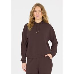 ENDURANCE ATHLECIA ATHLECIA Damen Kapuzensweatshirt "NAMIER W"braun, braun, Gr. 44, unifarben, 51% Polyester, 44% Modal, 5% Elasthan, Sweatshirts, mit hohem Modal-Anteil