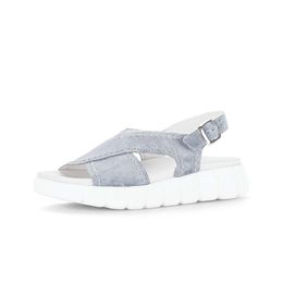 Gabor Damen Plateausandaletten "Plateau Sandale", Gr. 36, grau, Schuhe