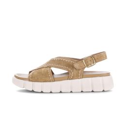 Gabor Damen Plateausandaletten "Plateau Sandale", Gr. 42,5, beige, Schuhe