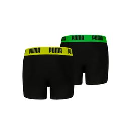 Puma Jungen Boxershorts "Puma BOYS EVERYDAY BASIC BOXERS 2P", Gr. 146, schwarz, Jersey, Obermaterial: 95% Baumwolle, 5% Elasthan, Unterhosen, Boys,