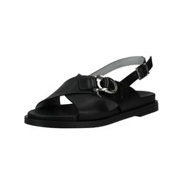 Nero Giardini Damen Riemchensandale "Nero Giardini Sandalen Leder", Gr. 38schwarz, Leder, Schuhe