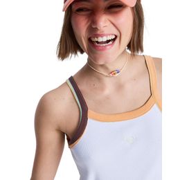 Roxy Damen Tanktop "Radiance Era", wei&szlig;, Gr. M, Obermaterial: 95% Baumwolle, 5% Elasthan., Tops