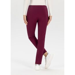 Stehmann Damen Schlupfhose "Ina", lila, Basic, Gr. 40, Web, Obermaterial: 76% Viskose, 21% Polyamid, 3% Elasthan, Hosen, innen w&auml;rmend angeraut