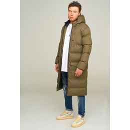 behype Herren Parka "LONGLINE PUFFER PARKA", gr&uuml;n, Gr. M, unifarben, 100% Polyester, Jacken, mit Kapuze