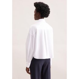 Seidensticker Damen Hemdbluse, wei&szlig;, Gr. 42, unifarben, 100% Baumwolle, Blusen, 1/1 Kragen Uni