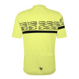 Ziener Herren Radtrikot "NEMIC-Z", gelb, Gr. 48, Obermaterial: 100% Polyester. Obermaterial 2: 90% Polyester, 10% Elasthan, Trikots