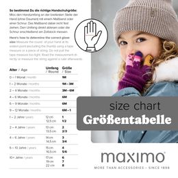 MaxiMo M&auml;dchen Strickhandschuhe, grau, Gr. 1, meliert, unifarben, Strick, Wolle, Handschuhe, Fingerhandschuhe, Wolle, w&auml;rmend, atmungsaktiv, basic,