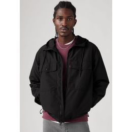 Levi's LEVI'S Herren Windbreaker "Levi's Arcata Windbreaker", schwarz, Gr. XL, Obermaterial: 61% Baumwolle, 39% Polyamid, Jacken