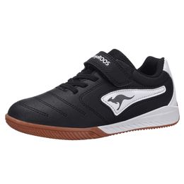 Kangaroos M&auml;dchen Hallenschuh "K5-Drib EV", Gr. 31, schwarz-wei&szlig;, Synthetik, Schuhe, Indoorschuh, Sportschuhe, nicht abf&auml;rbende Sohle