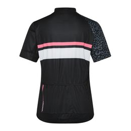 Ziener Damen Radtrikot "NALADIA-Z", schwarz, Gr. 36, Obermaterial: 100% Polyester. Obermaterial 2: 90% Polyester, 10% Elasthan, Trikots
