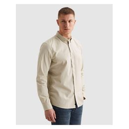 PME-Legend PME LEGEND Herren Langarmhemd, beige, Gr. L, Web, Obermaterial: 97% Baumwolle, 3% Elasthan, Hemden, Button-down-Kragen