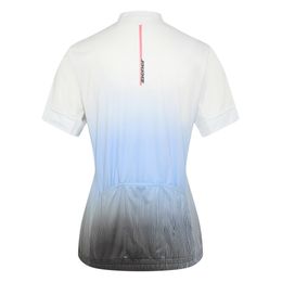 Ziener Damen Radtrikot "NELENIA-Z", blau, Gr. 46, Obermaterial: 100% Polyester. Obermaterial 2: 90% Polyester, 10% Elasthan, Trikots