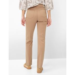 Brax Damen 5-Pocket-Hose "Style MARY", beige, Gr. 44, Web, 78% Baumwolle, 19% Lyocell, 3% Elasthan, Hosen