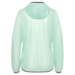 Ziener Damen Regenjacke "NATINA-Z"bright turquoise, Gr. 44, Obermaterial: 53% Polyester, 47% Polyurethan, Jacken