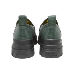 Buffalo Damen Trainingsschuh "Buffalo aspha loafer", Gr. 38, gr&uuml;n, Kunstfaser, unifarben, Schuhe