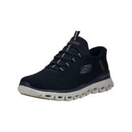 Sneaker Skechers "Skechers Sneaker Textil", Herren, Gr. 42, blau, Textil, Schuhe Sneaker