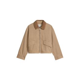 Marc O'Polo MARC O'POLO Damen Outdoorjacke "aus Organic Cotton-Twill", beige, Gr. 40, unifarben, Obermaterial: 100% Baumwolle. Futter: 100% Baumwolle, Jacken