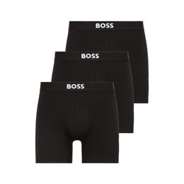 BOSS Herren Trunk "3P BOSS ONE", Gr. S, schwarz, Jersey, Obermaterial: 95% Baumwolle, 5% Elasthan, Unterhosen