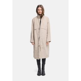 Navahoo Damen Langmantel "Zenbl&uuml;te 14"helltaupe, Gr. XXL, Obermaterial: 100% Polyester. Innenfutter: 100% Polyester, M&auml;ntel, Modischer oversized